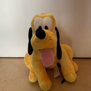 Disney | Toys | Pluto Plush Disney Theme Parks Pluto Dog Tag I Disney ...